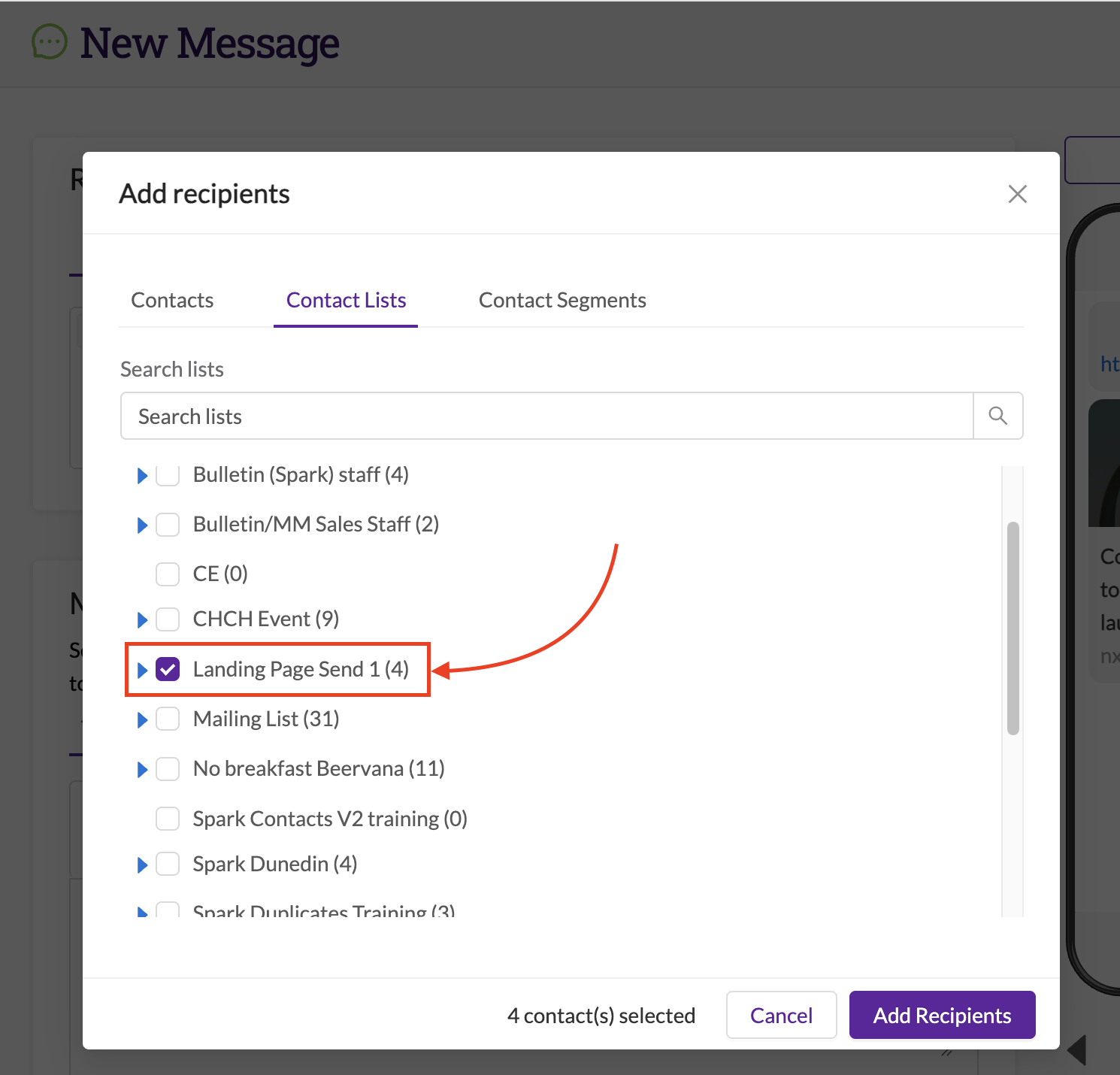 Sending unique Barcodes to a list of recipients with Mobile Landing ...