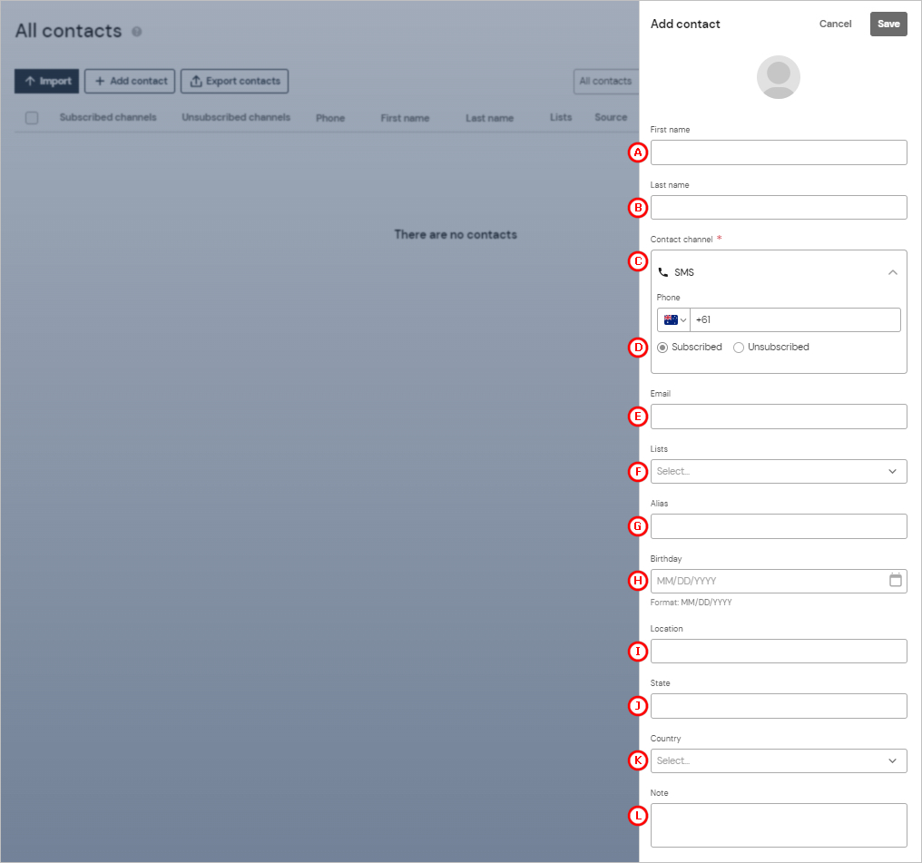 Creating & Importing Contacts – eTXT