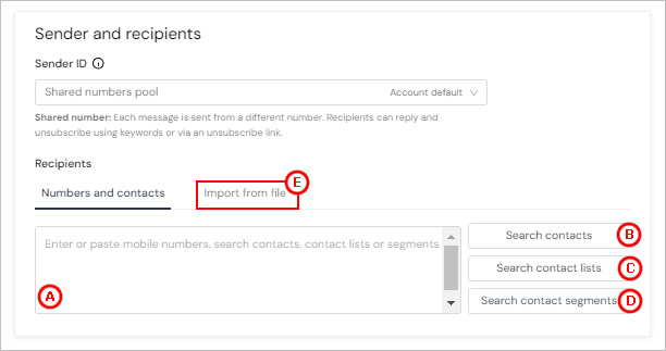 Basic Message Sending – eTXT
