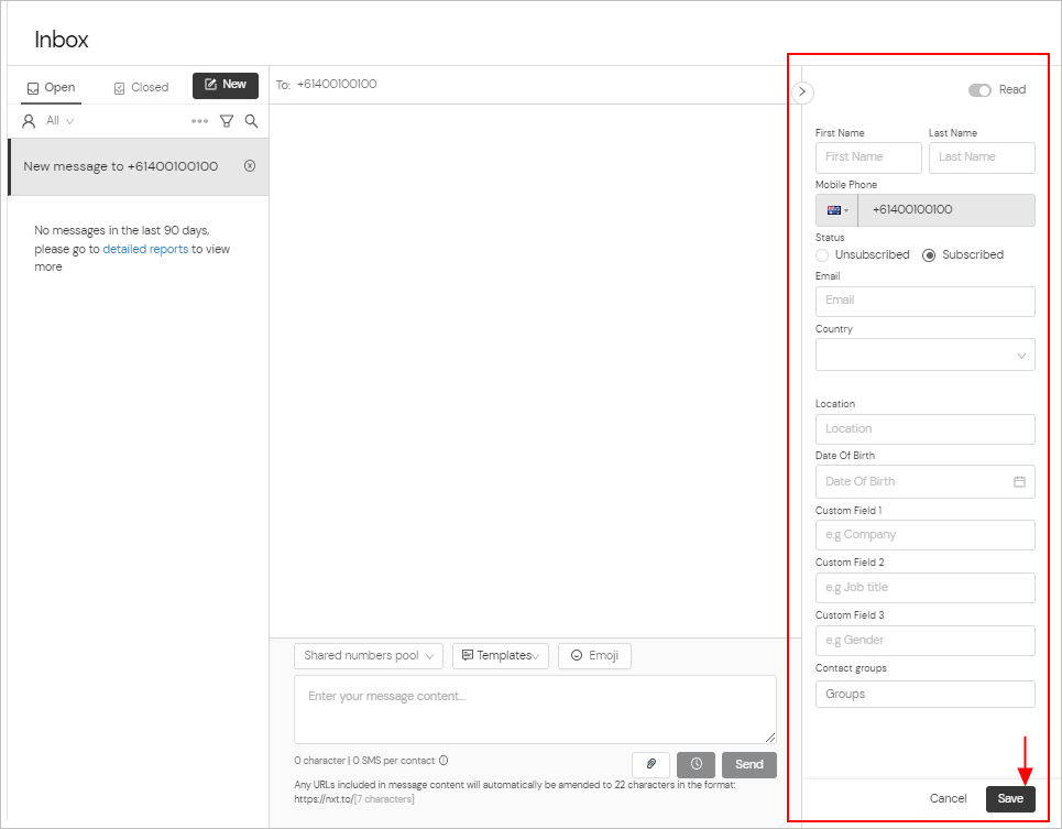 Creating & Importing Contacts – eTXT