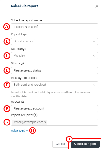 Scheduling Reports – eTXT